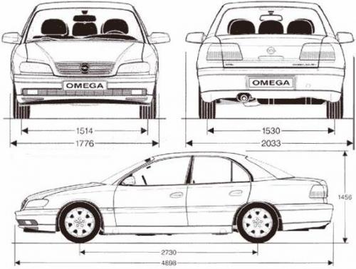 Opel Omega B Sedan • Dane techniczne • AutoCentrum.pl