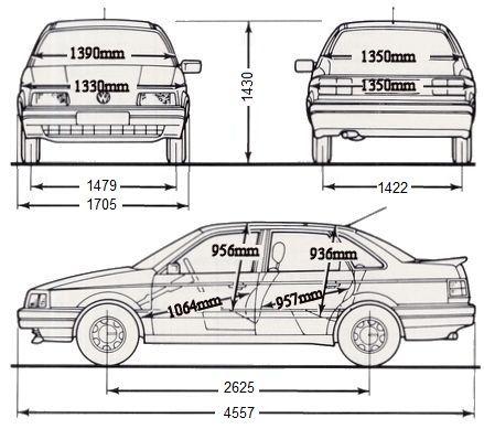 Volkswagen Passat B3 Sedan • Dane techniczne • AutoCentrum.pl