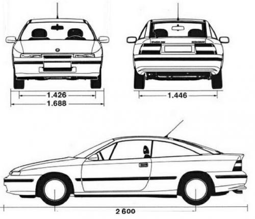 Opel Calibra • Dane techniczne • AutoCentrum.pl