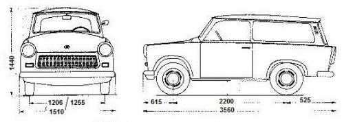 Trabant 601 Universal • Dane techniczne • AutoCentrum.pl