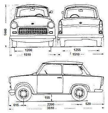 Trabant 601 N • Dane techniczne • AutoCentrum.pl