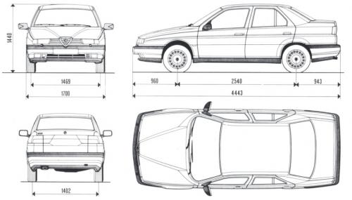 Alfa Romeo 155 • Dane techniczne • AutoCentrum.pl