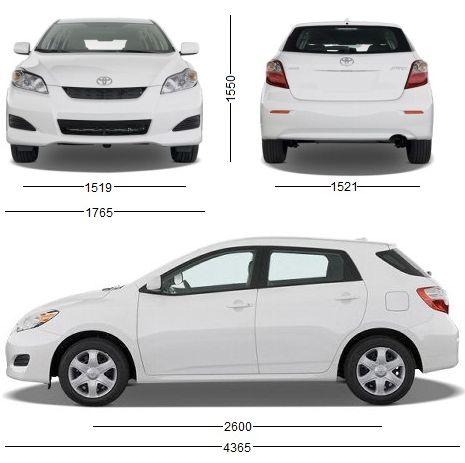 Toyota Matrix II • Dane techniczne • AutoCentrum.pl