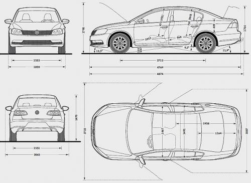Volkswagen Passat B7 Limousine • Dane techniczne • AutoCentrum.pl