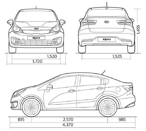 Kia Rio III Sedan Facelifting • Dane techniczne • AutoCentrum.pl