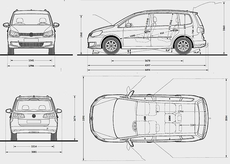 Volkswagen Touran II • Dane techniczne • AutoCentrum.pl