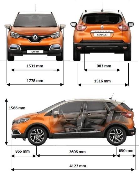Renault Captur I Crossover • Dane techniczne • AutoCentrum.pl