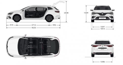 Renault Megane IV Grandtour Facelifting • Dane techniczne • AutoCentrum.pl