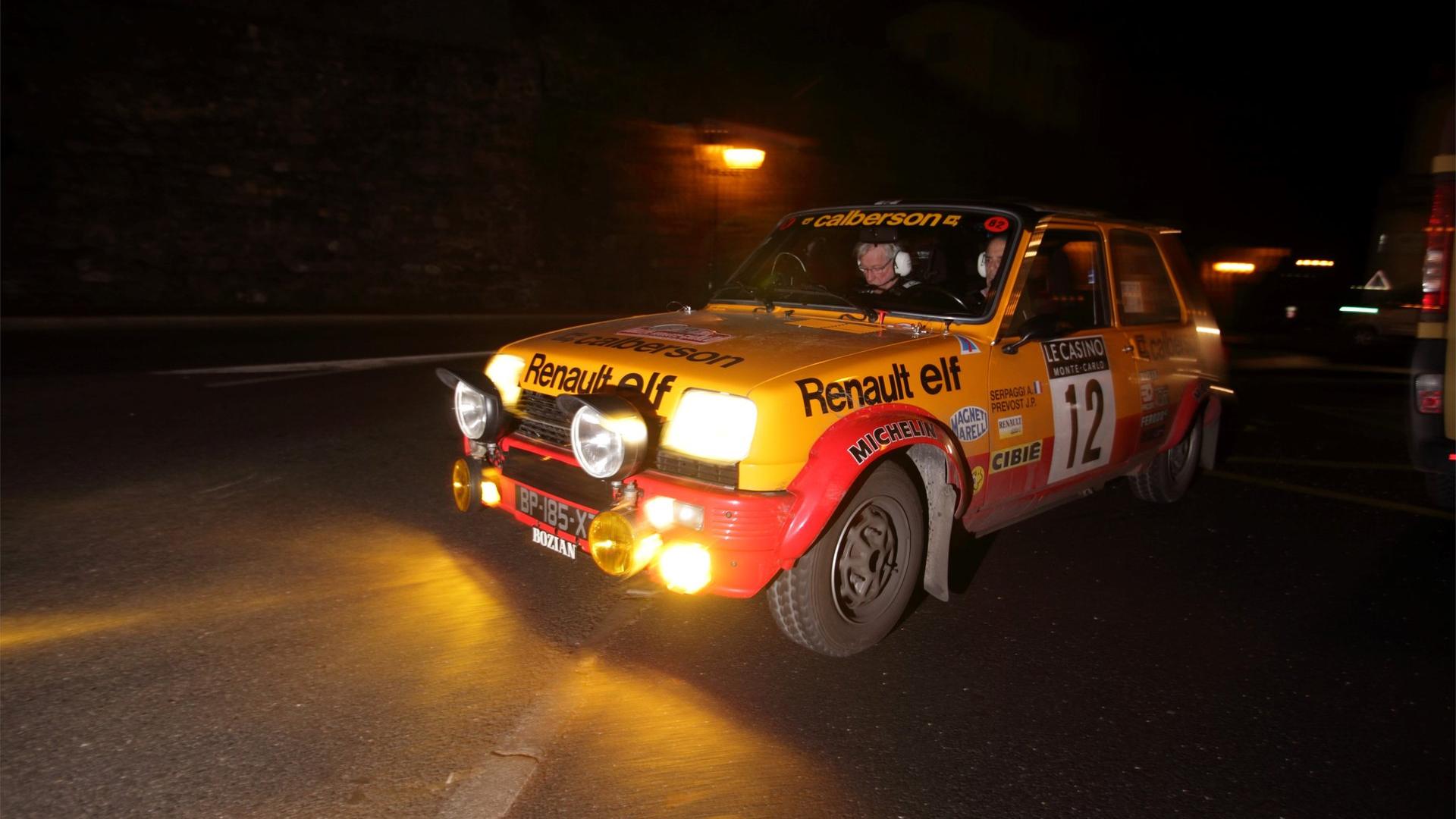 Cztery Renault 5 Alpine grupy 2 na Rajdzie Monte Carlo Historique 2018 ...